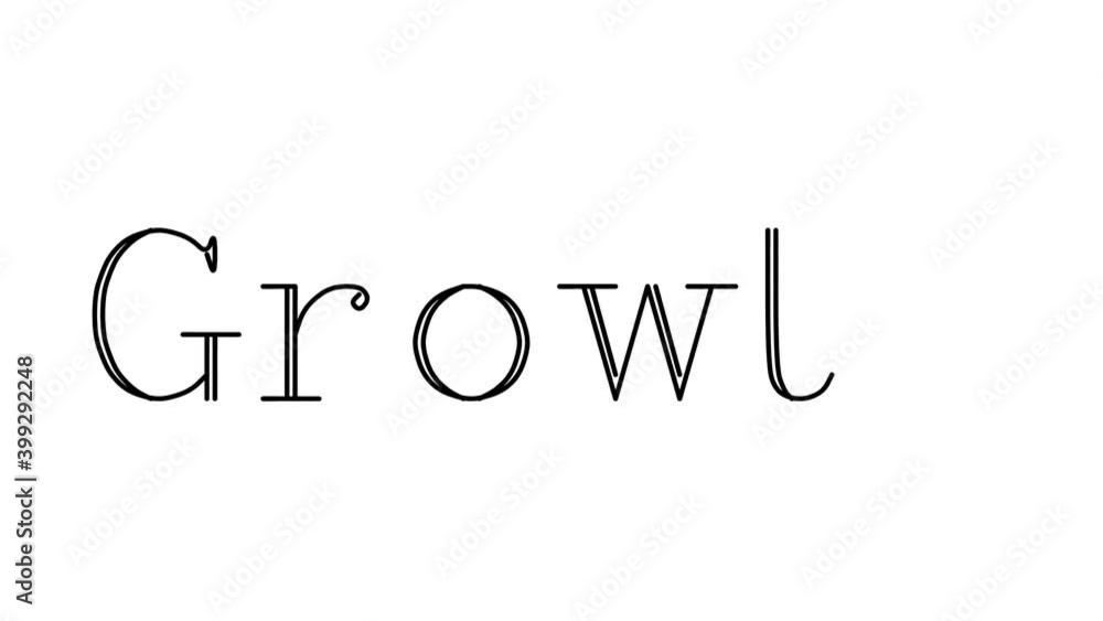 Growth Animated Handwriting Text in Serif Fonts and Weights Stock Video ...