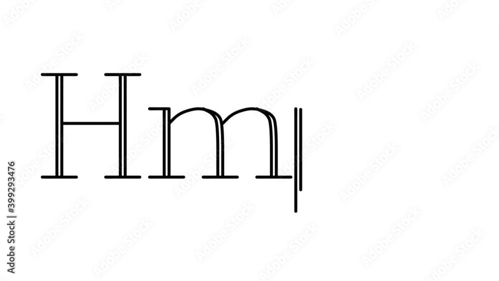 Vidéo Stock Hmph Animated Handwriting Text in Serif Fonts and Weights ...