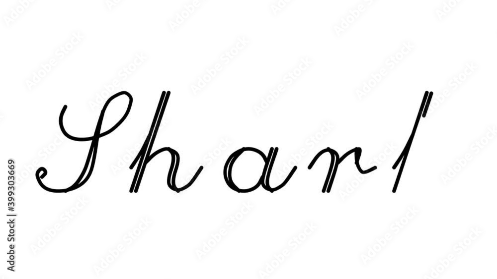 Shark Decorative Handwriting Animation in Six Cursive and Gothic Fonts ...