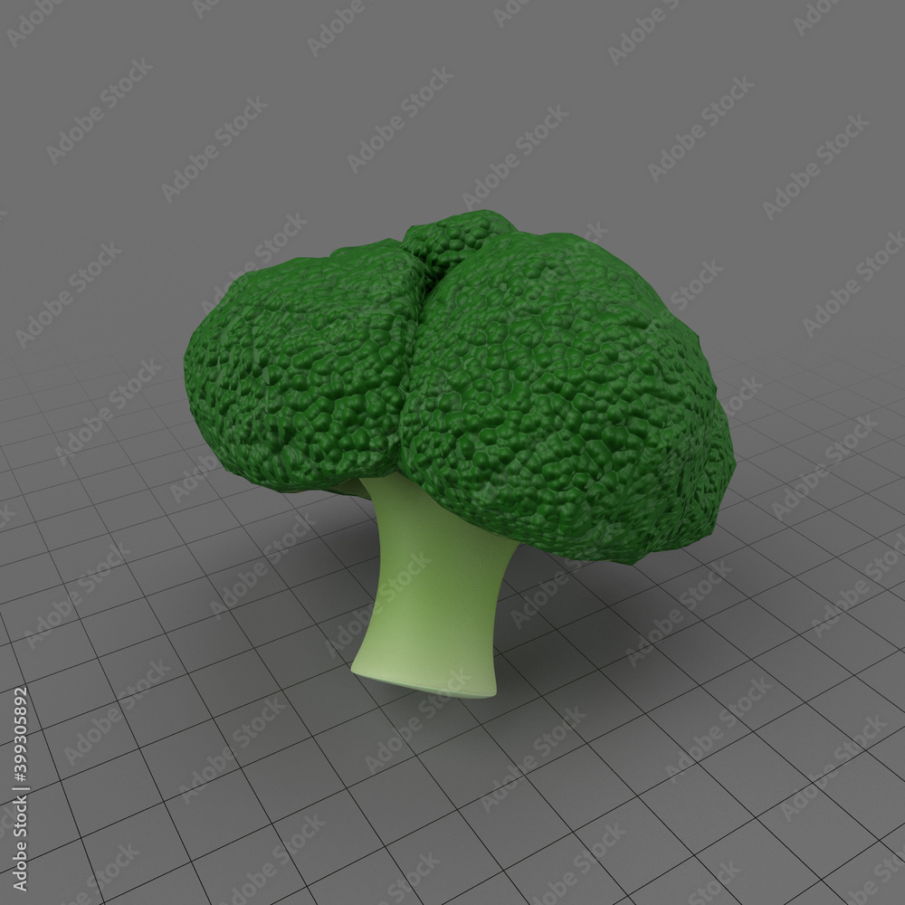 Broccoli Stock 3D asset | Adobe Stock