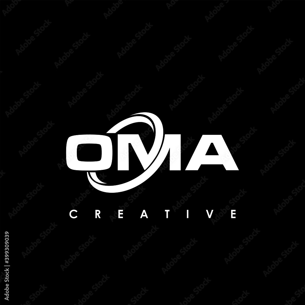 OMA Letter Initial Logo Design Template Vector Illustration Stock ...