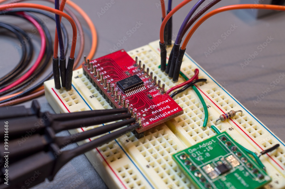 Breadboard Multiplexer 2 Stock Photo | Adobe Stock
