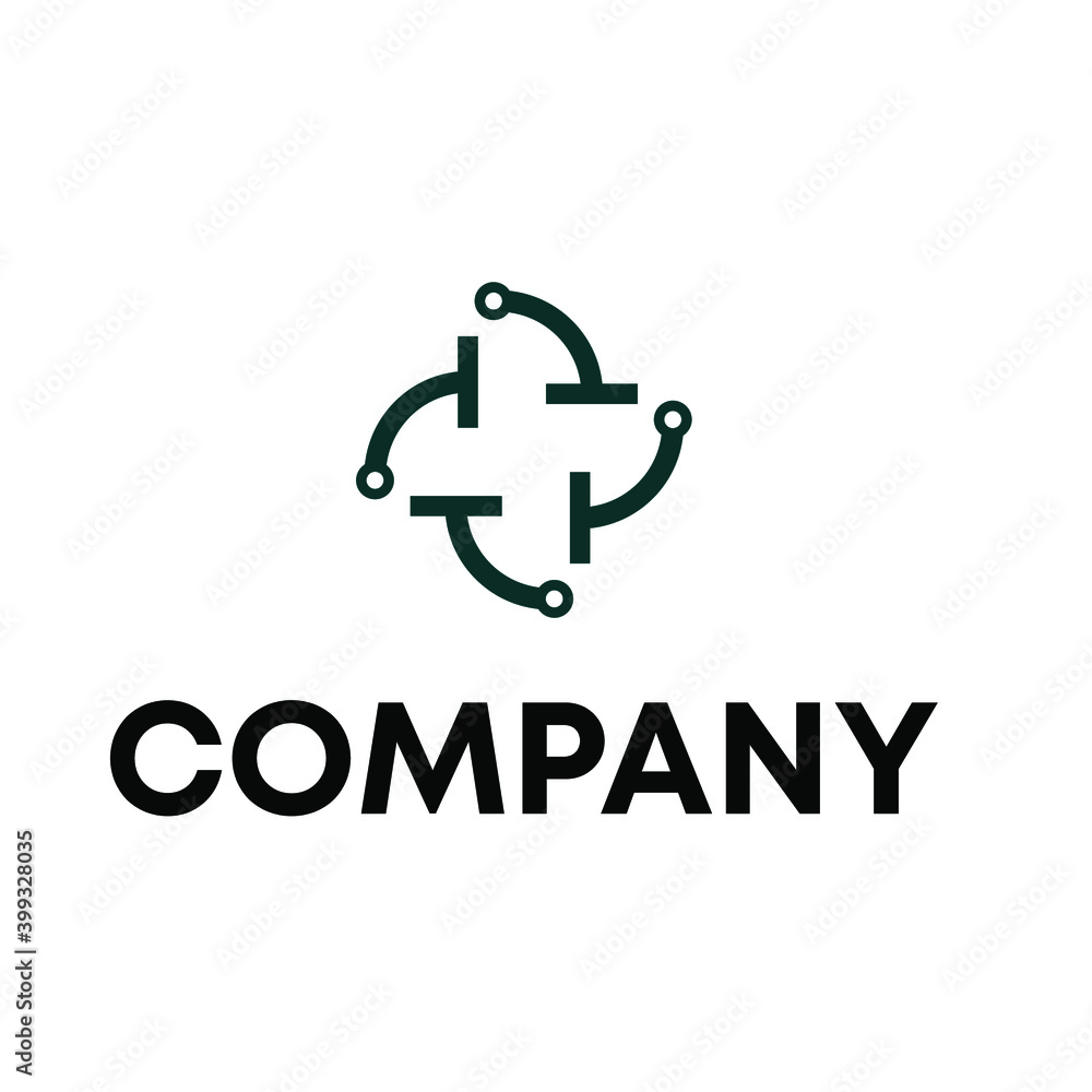 TT connection logo design Stock Vector | Adobe Stock