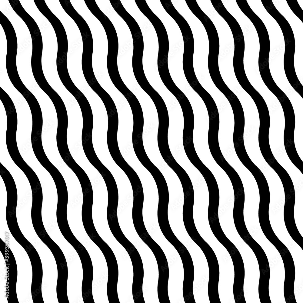 Wavy lines seamless pattern. Angled jagged stripes ornament. Linear ...