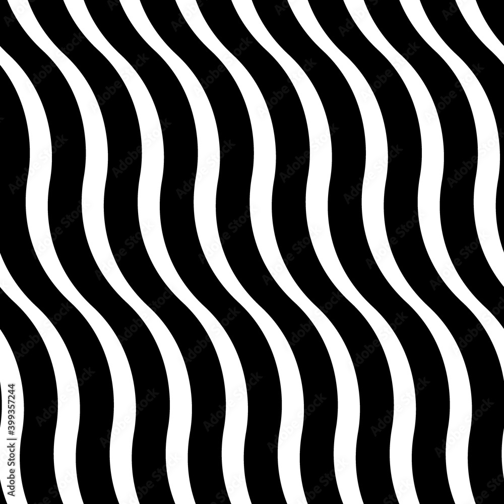 Wavy lines seamless pattern. Angled jagged stripes ornament. Linear ...
