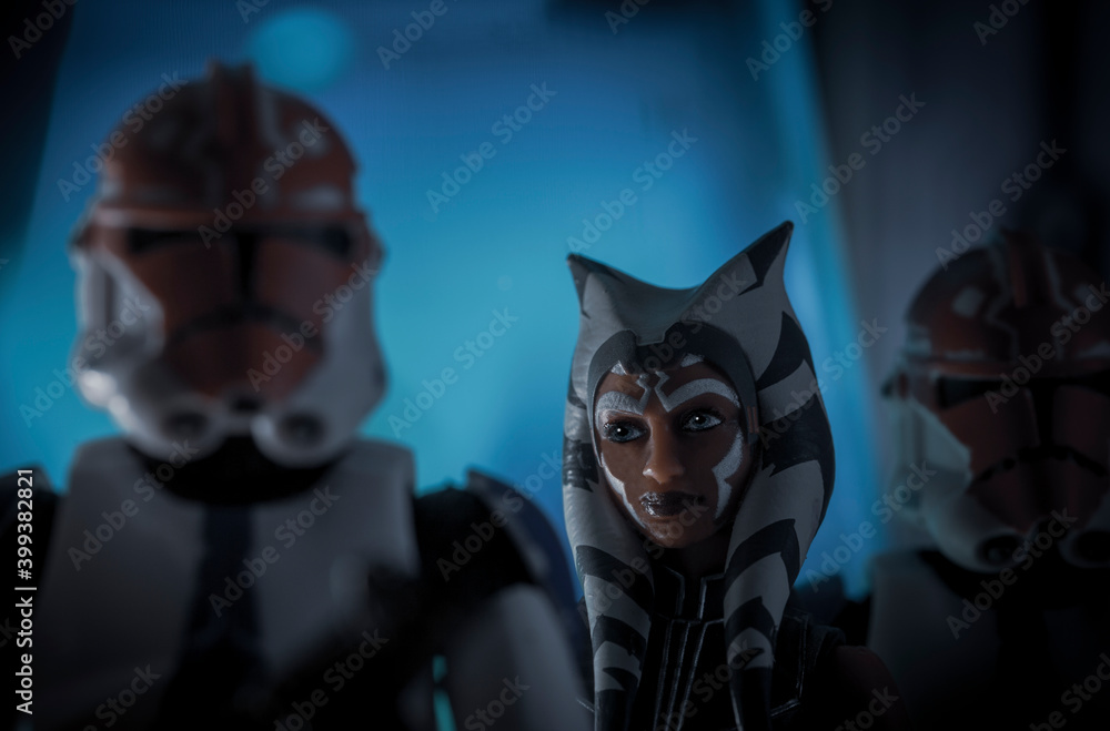 Fotografia do Stock: NEW YORK USA, DEC 20 2020: Star Wars Jedi Ahsoka ...