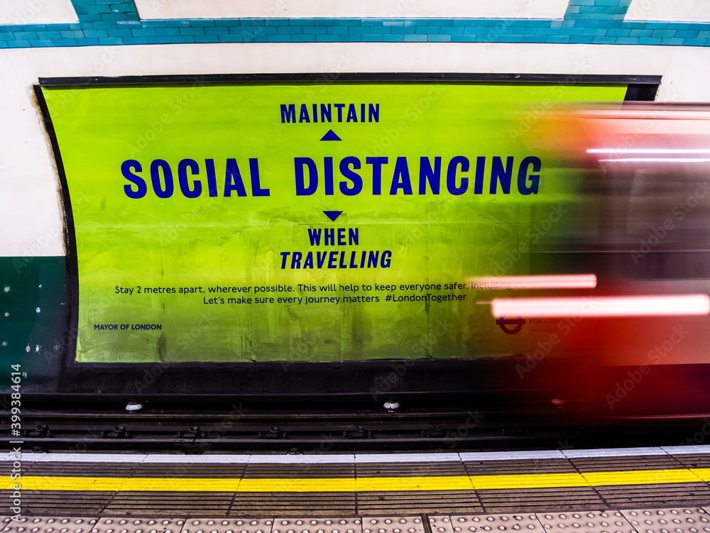 London UK,December 12th 2020: Russell Square London underground tube ...