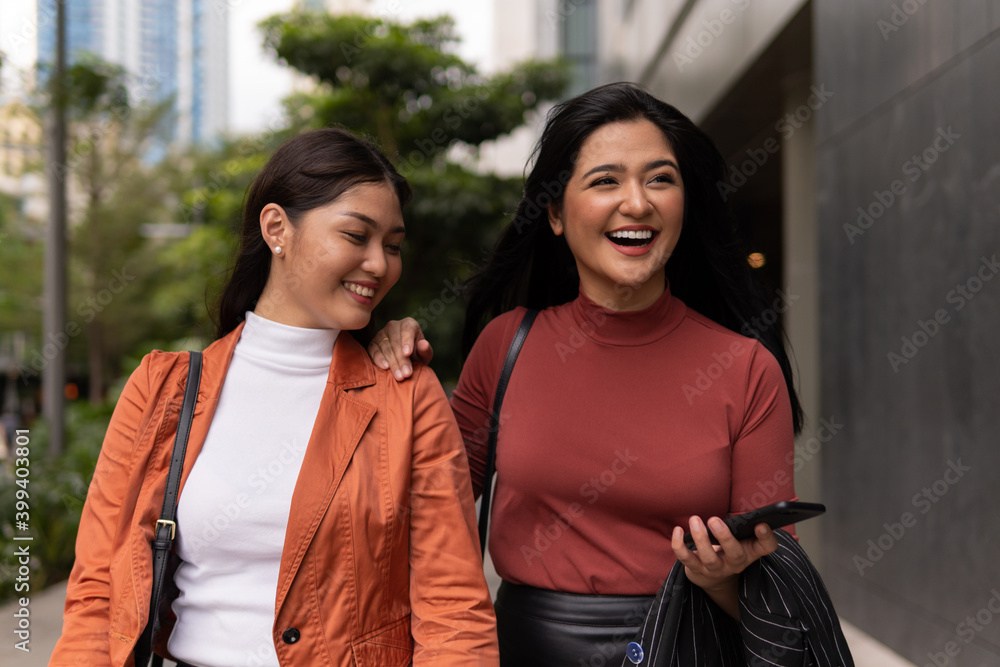 Asian business lady and her assistant Stock Photo | Adobe Stock