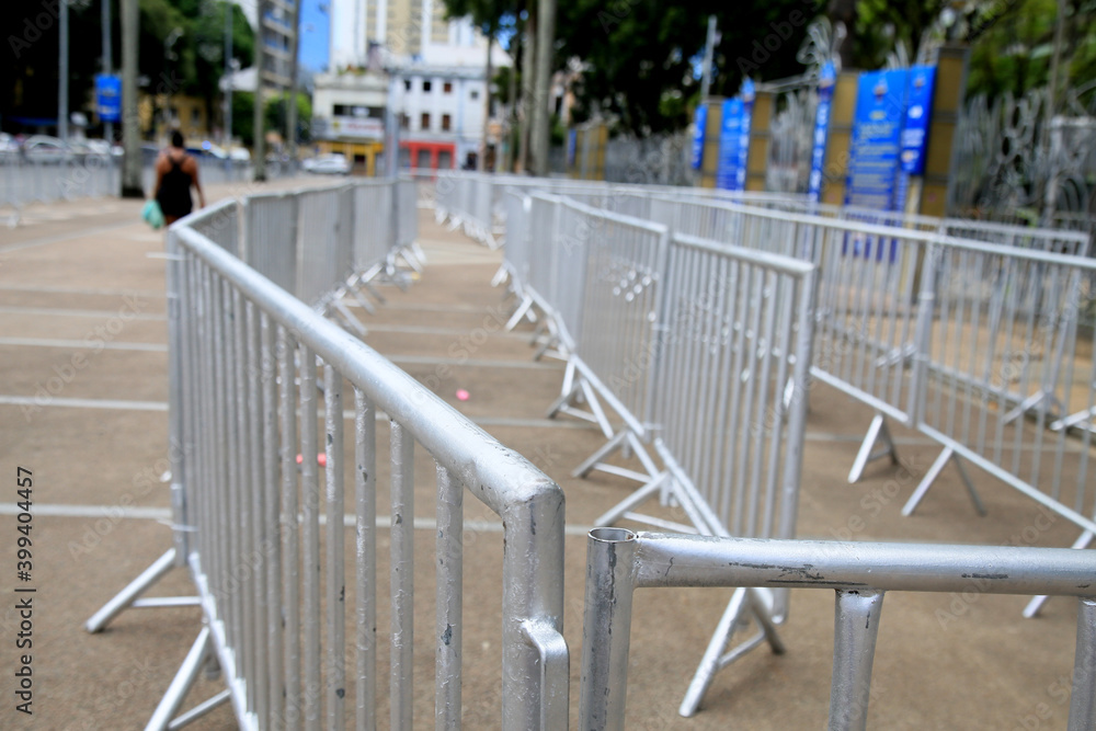 salvador, bahia, brazil - december 14, 2020: protection and isolation ...