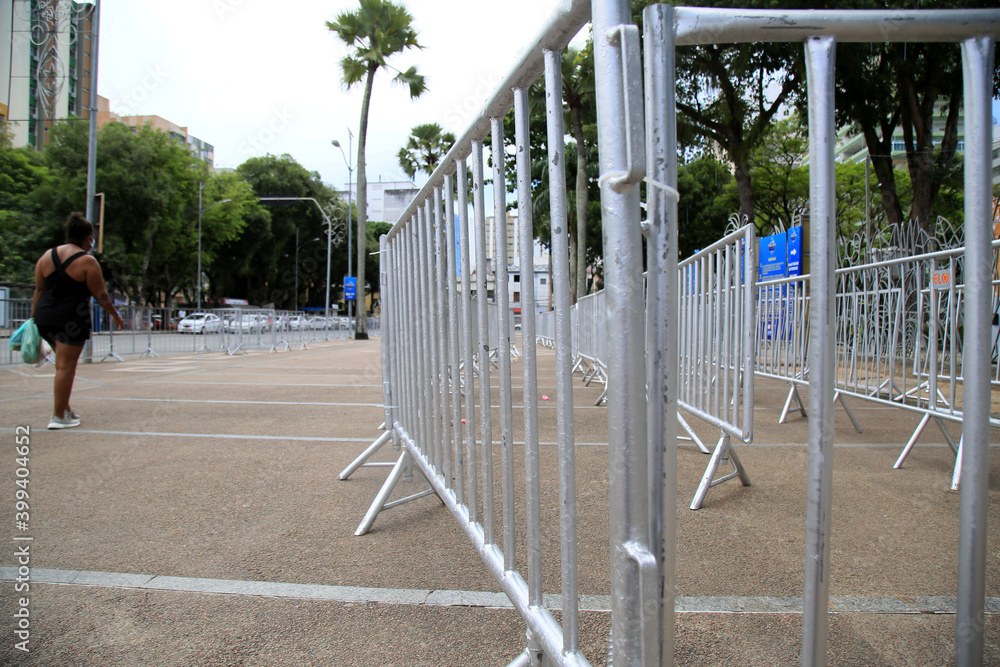 salvador, bahia, brazil - december 14, 2020: protection and isolation ...