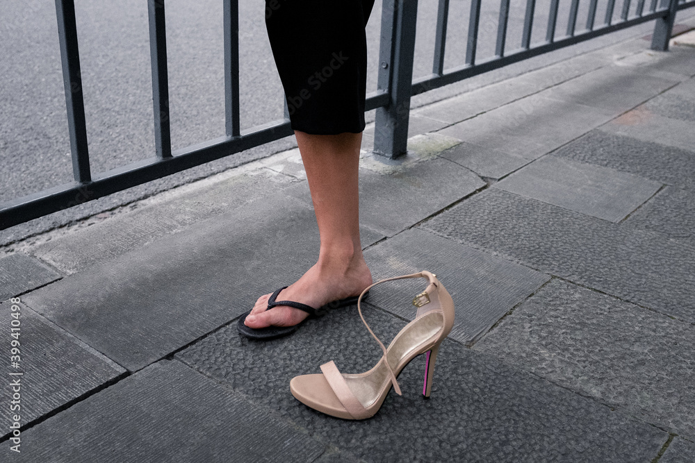 High Heel Swap Stock Photo | Adobe Stock