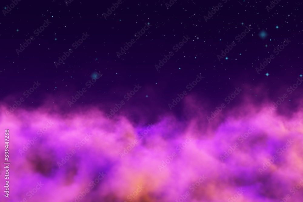Abstract background design illustration of mystery sky concept with ...