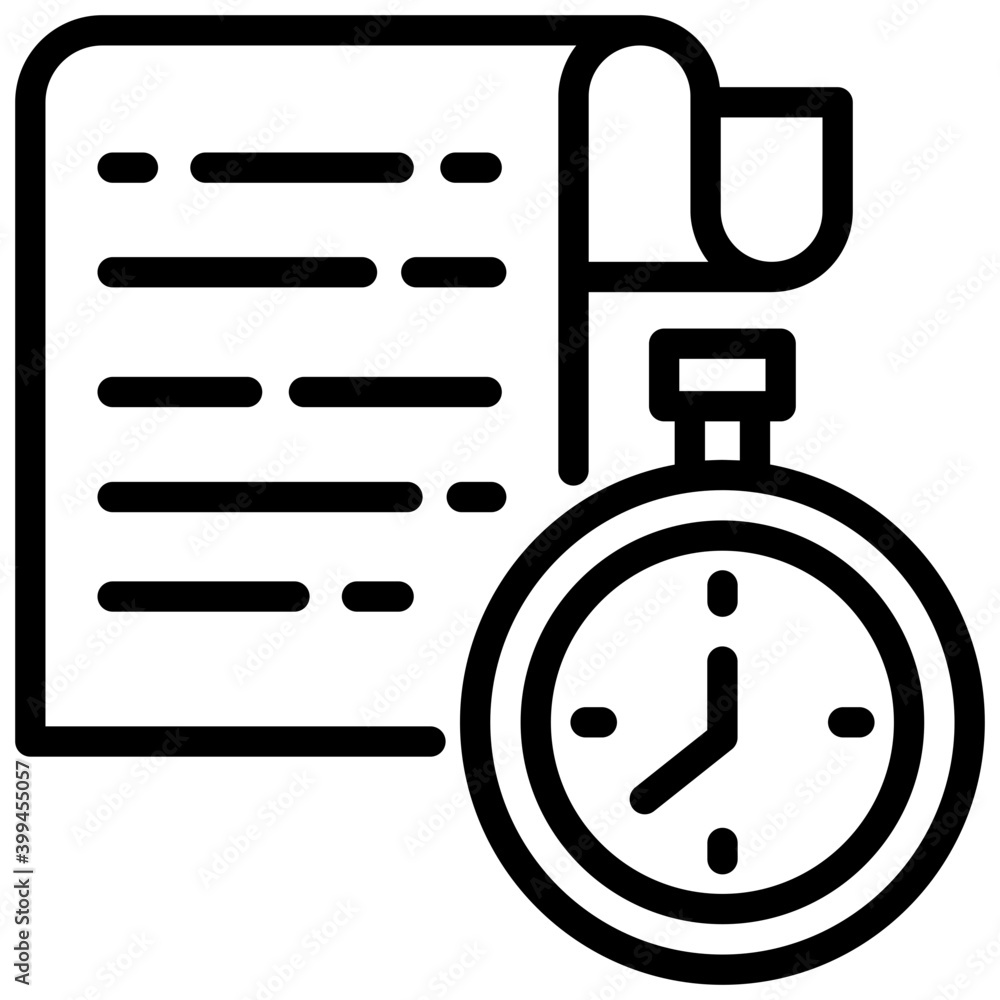 Time log isolated on white background Stock Vector | Adobe Stock