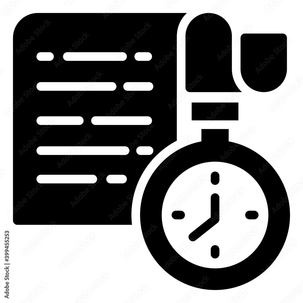 Time log isolated on white background Stock Vector | Adobe Stock