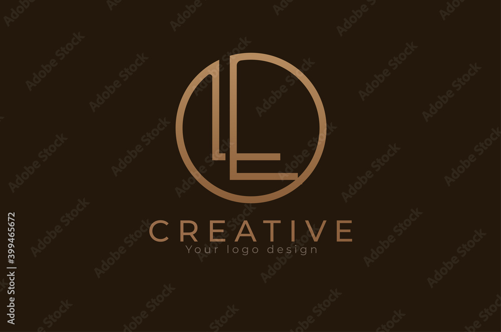 Abstract initial letter L and L logo,usable for branding and business ...
