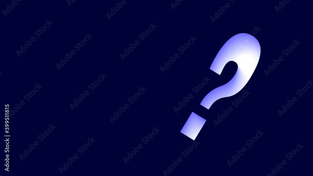 QUESTION MARK Numbers of question marks changing fast on screen.HD 1080 ...