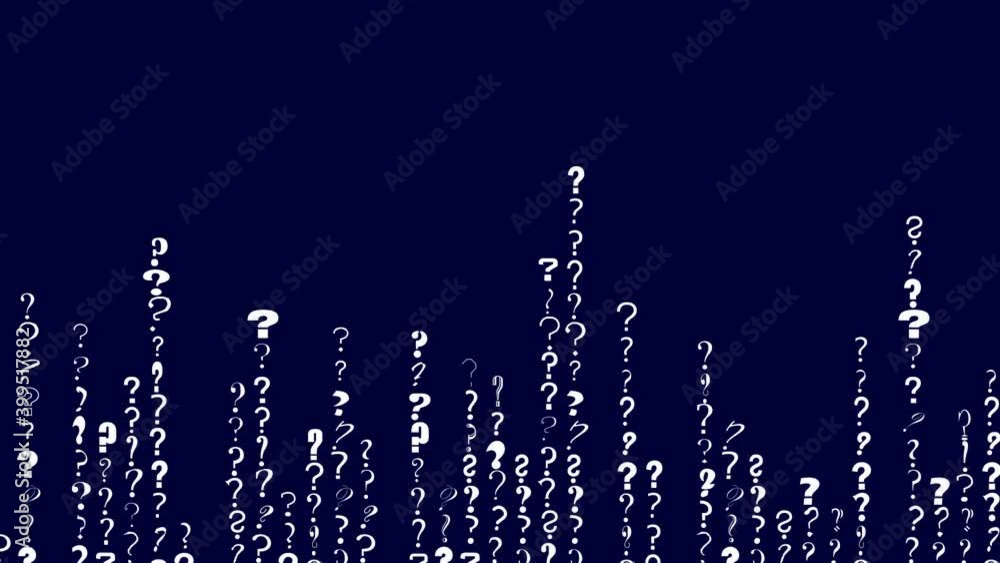 QUESTION MARKS Numbers of question marks are rising.HD 1080. Stock ...