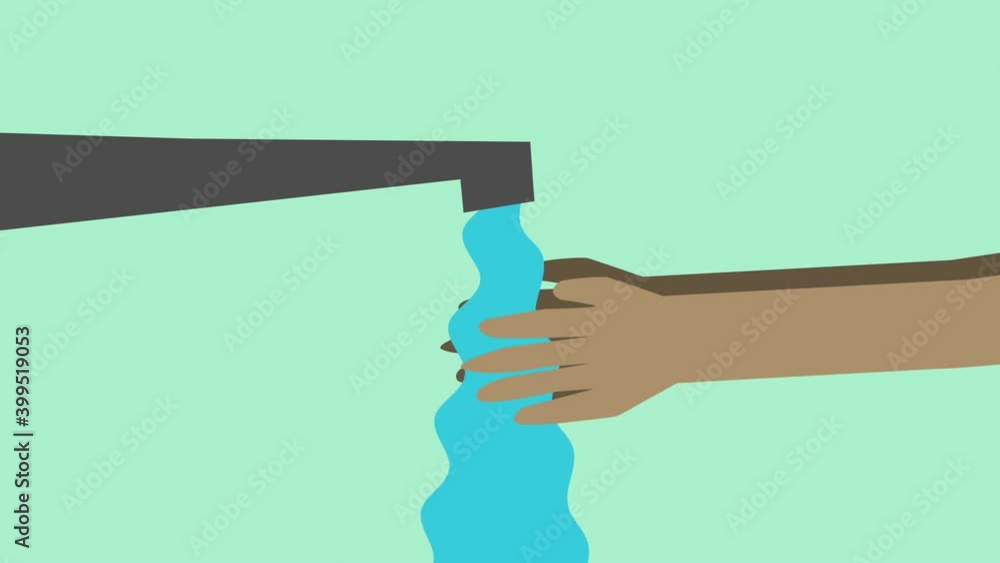 washing hands cartoon animation Stock Video | Adobe Stock