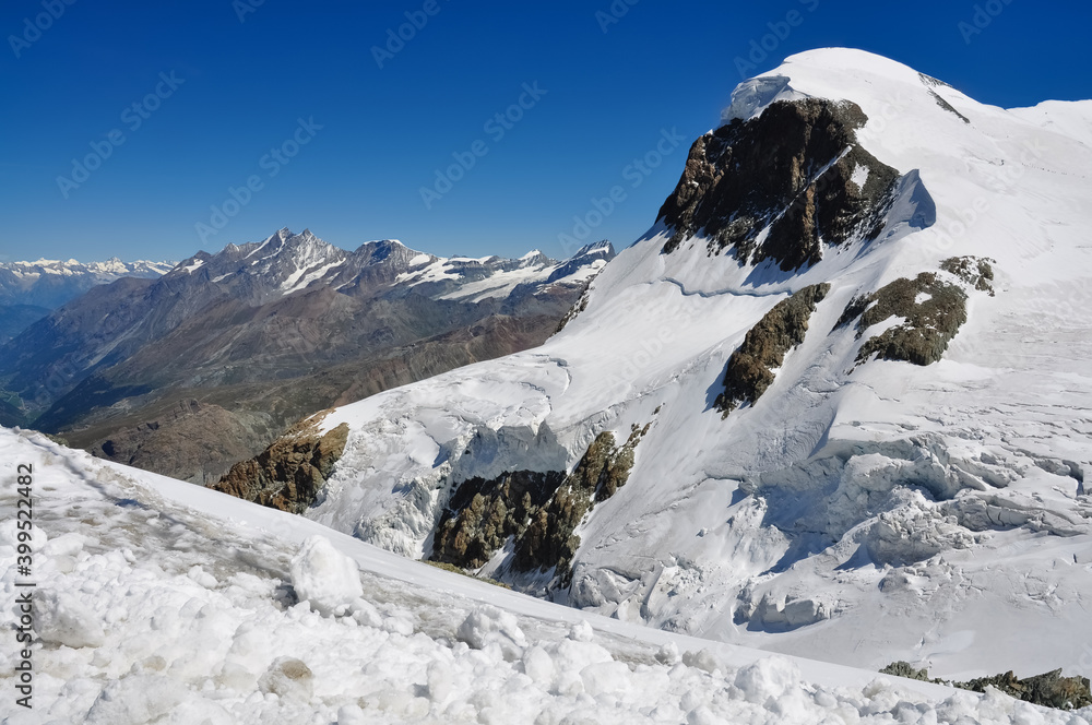 Breithorn kleines Matterhorn Berg Schweiz Wallis Zermatt Panorama ...