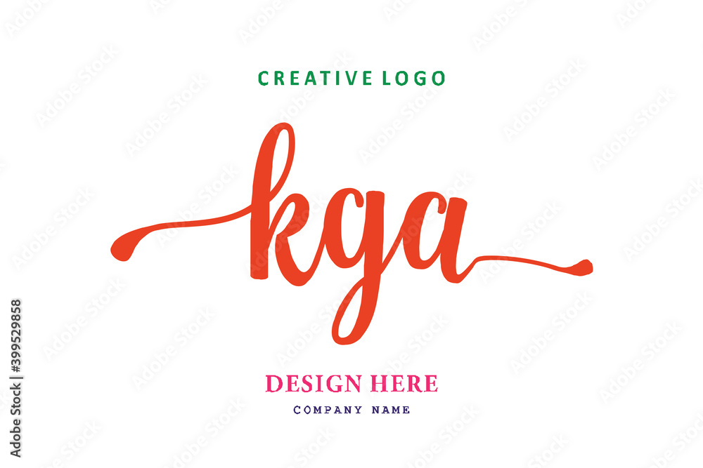 KGA lettering logo is simple, easy to understand and authoritative ...