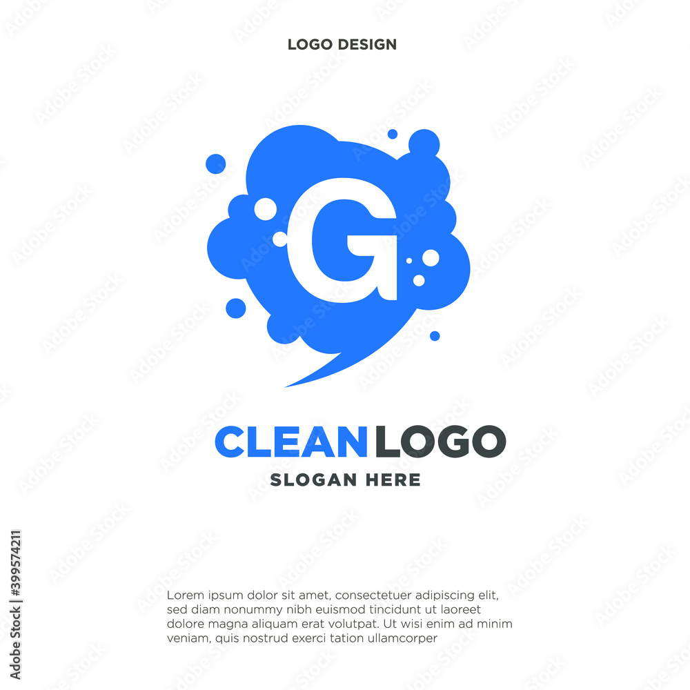 Letter G for Cleaning logo icon symbol Design. Cleaning service logo ...