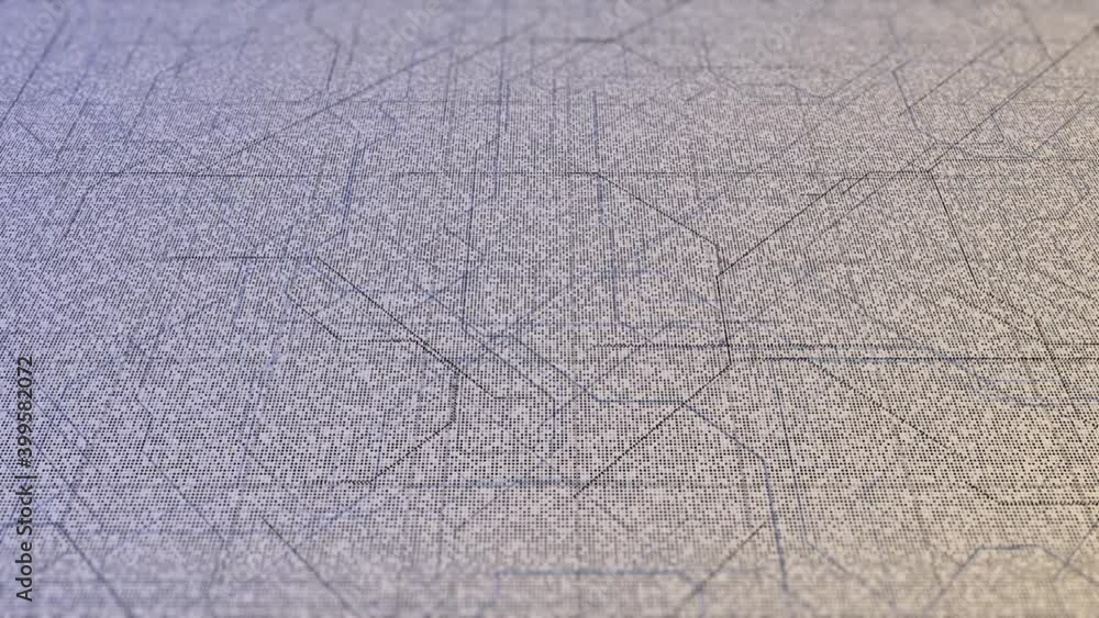 Scheme of moving lines on white background. Animation. Animated path ...