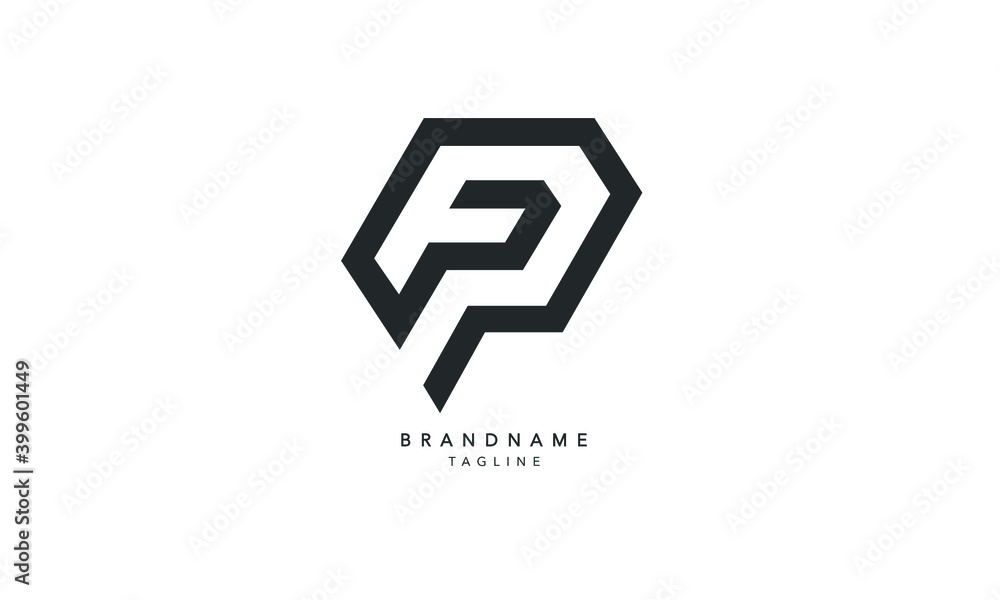 alphabet-letters-initials-monogram-logo-fp-pf-f-and-p-stock-vector