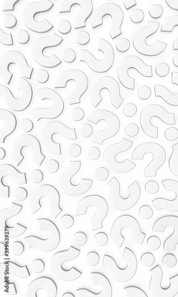 question marks background (3D rendering with a clipping path) Stock ...