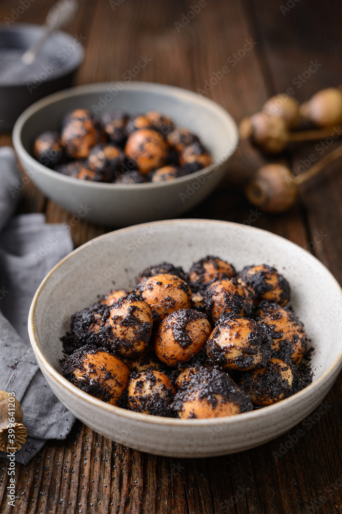 Sweet Slovakian Christmas pastry Opekance also known as Bobalky or ...