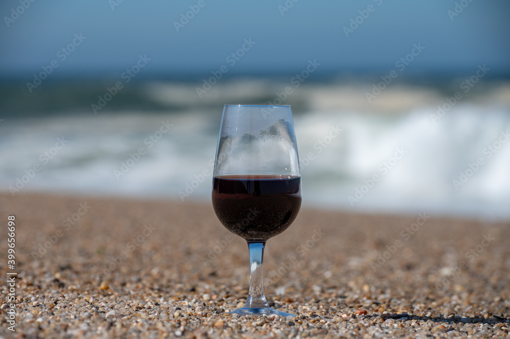 Tasting of different fortified dessert ruby, tawny port wines in ...