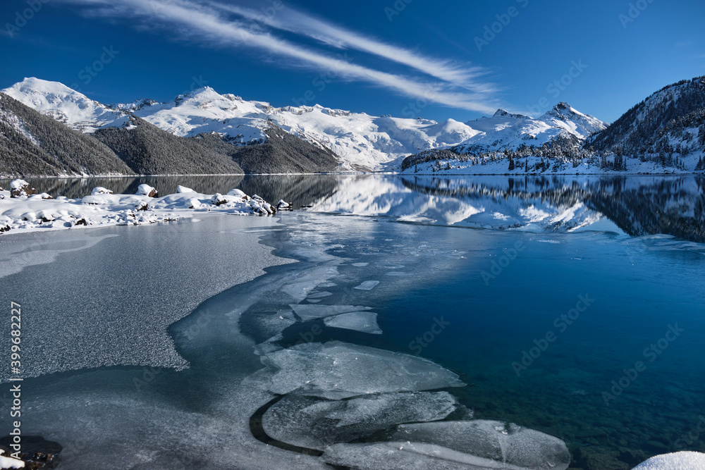 Frozen Icey Lake