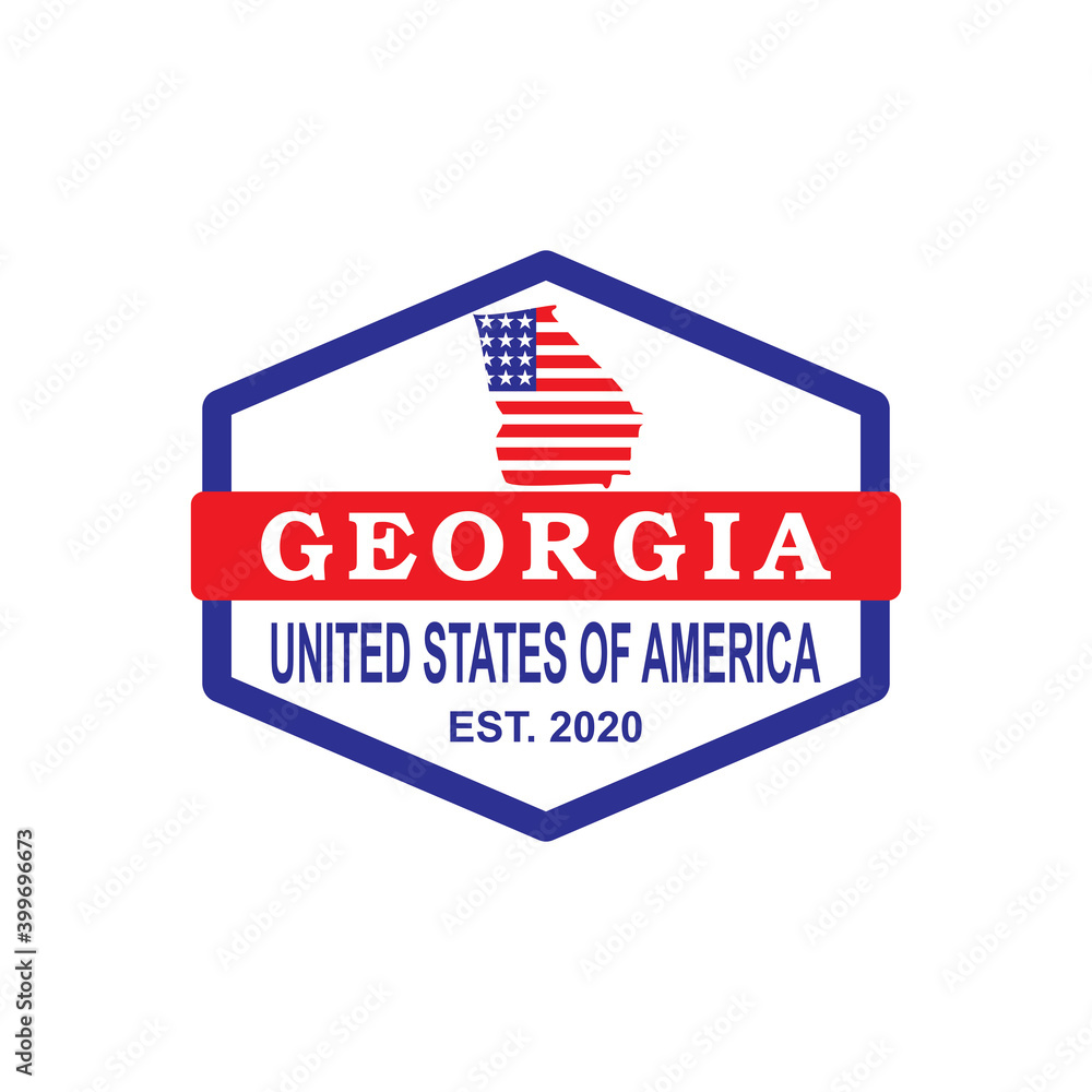 Georgia Map Vector , United States Logo Stock Vector | Adobe Stock