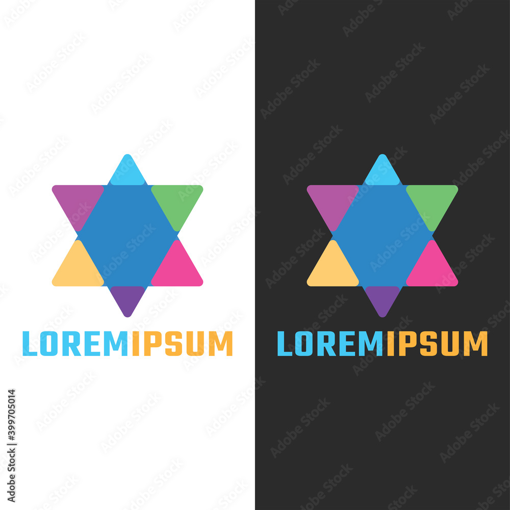 Simple geometric logo vector. Great for business logos, brand logos ...