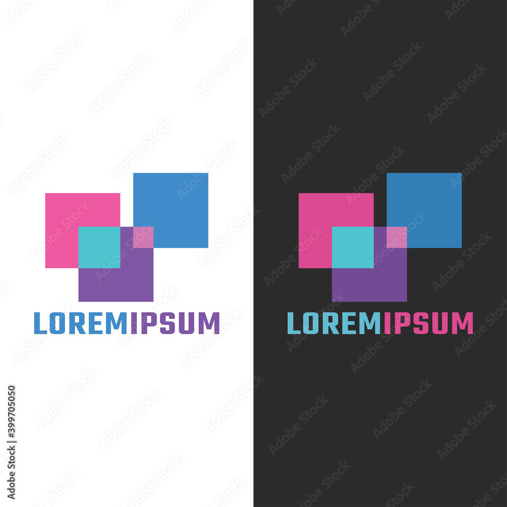 Simple geometric logo vector. Great for business logos, brand logos ...
