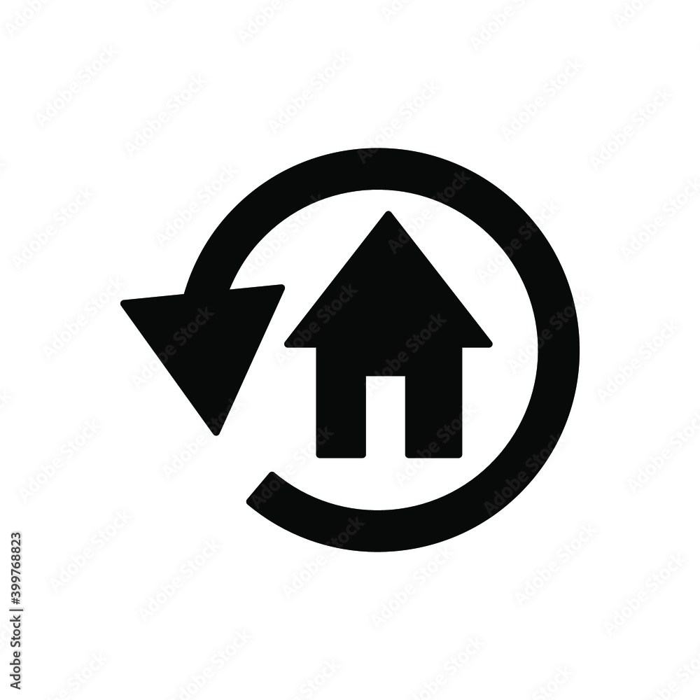 Return to initial settings icon, perfect for web campaigns ...