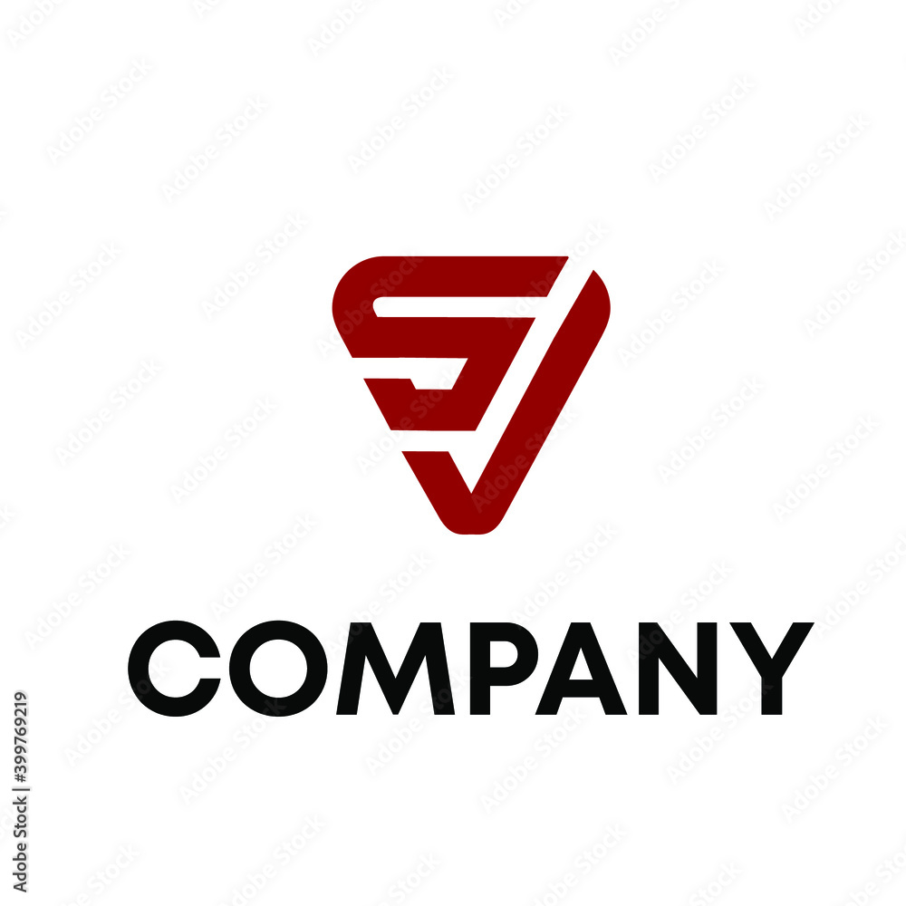 SV logo design Stock Vector | Adobe Stock
