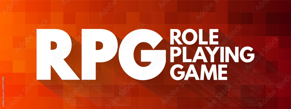 RPG - Role-Playing Game acronym, concept background Stock Vector ...