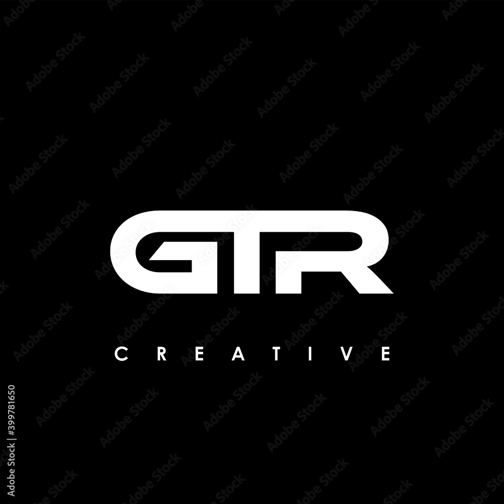 GTR Letter Initial Logo Design Template Vector Illustration Stock ...