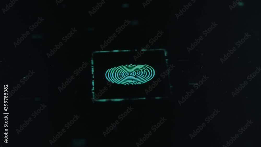 A human finger turns on the touch screen button and activates a ...