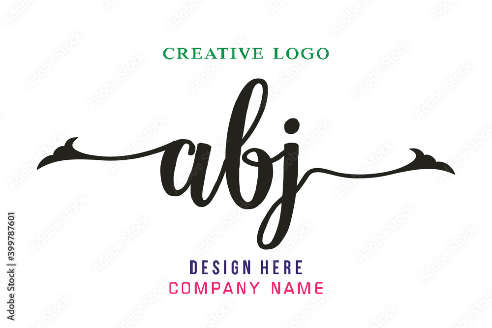ABJ lettering logo is simple, easy to understand and authoritative ...