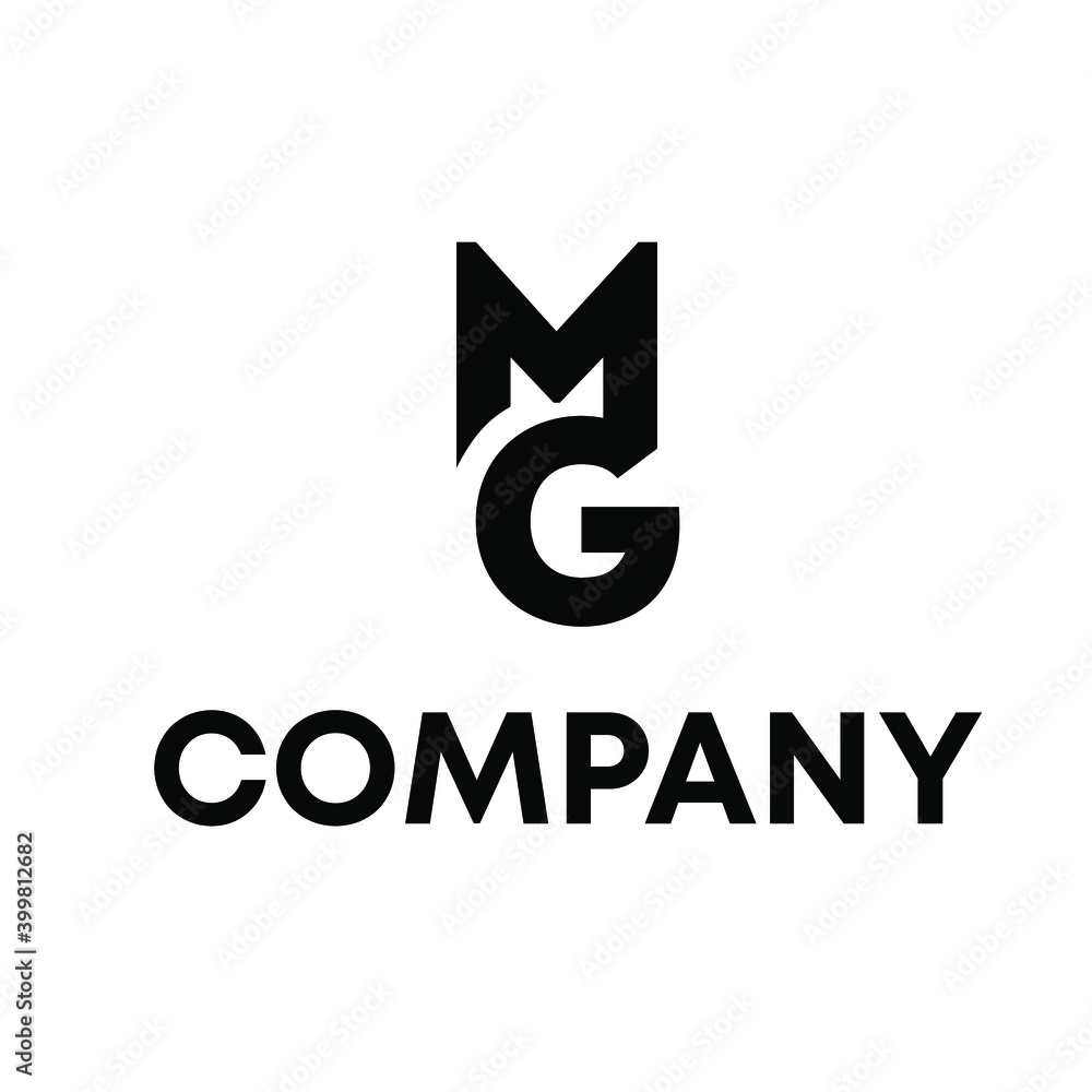 letter MG logo Stock Vector | Adobe Stock
