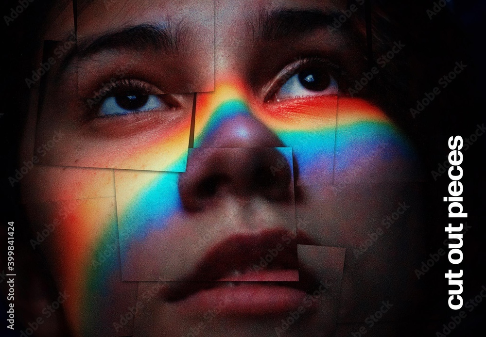 Cut Out Collage Mockup Stock Template | Adobe Stock