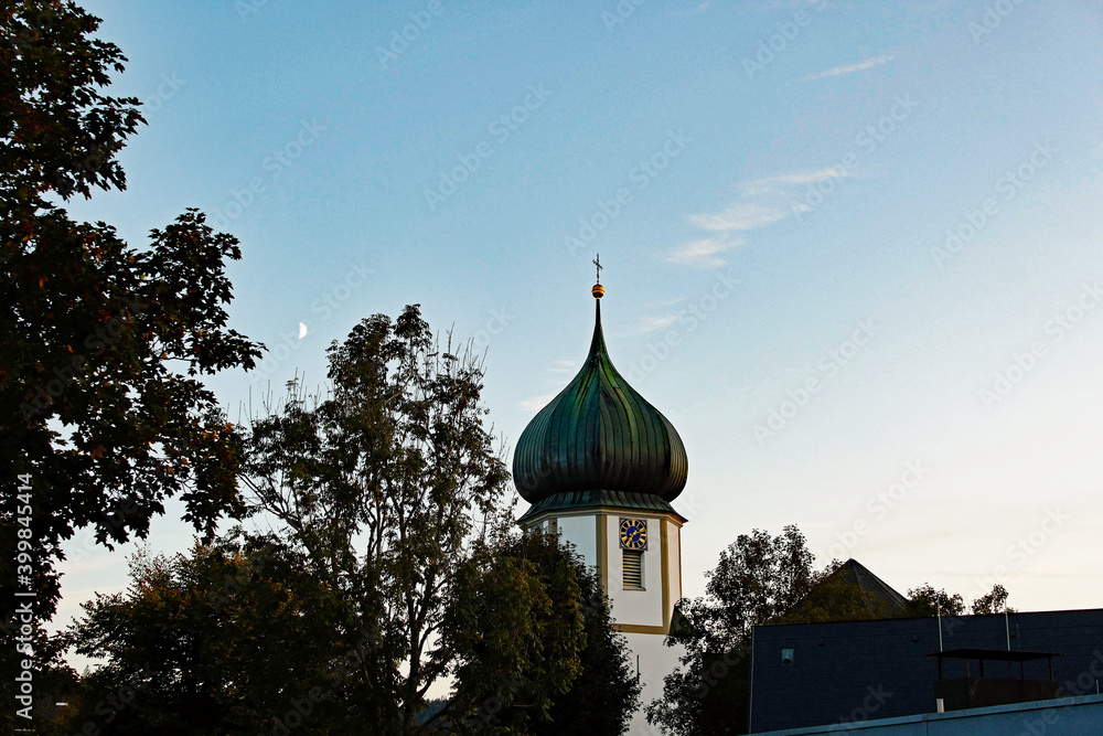 Kirchturm Hinterzarten im Schwarzwald Stock Photo | Adobe Stock
