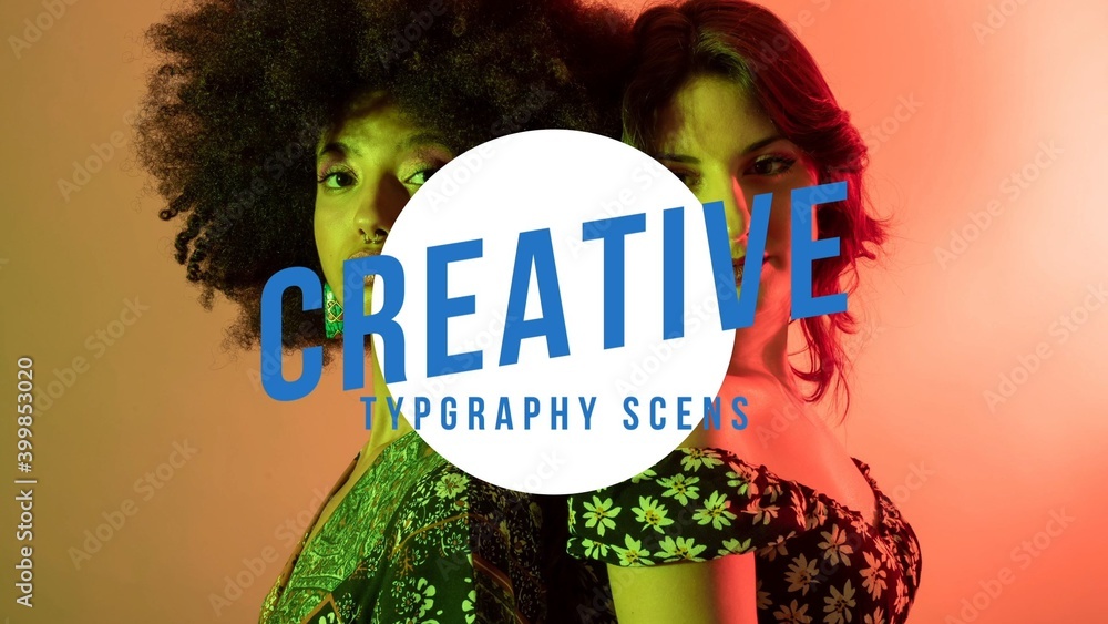 Modern Typography Scene Overlay Stock Template | Adobe Stock