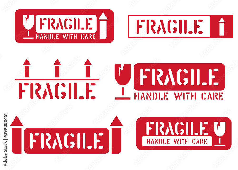 Fragile Glass Stamp