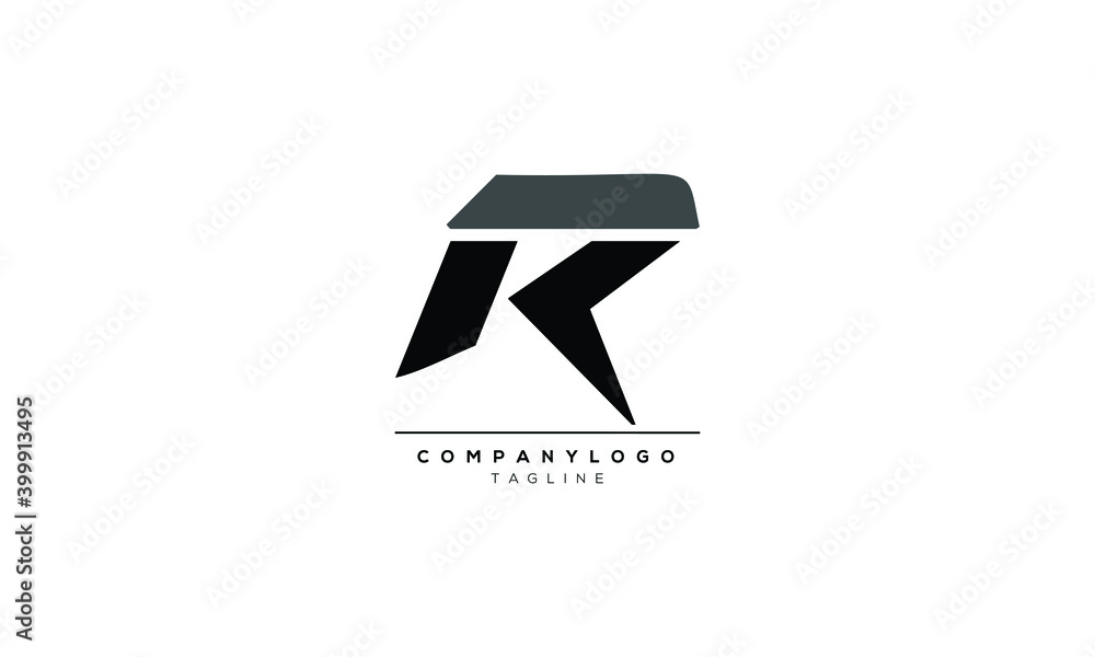 rk Abstract initial monogram letter alphabet logo design Stock Vector ...