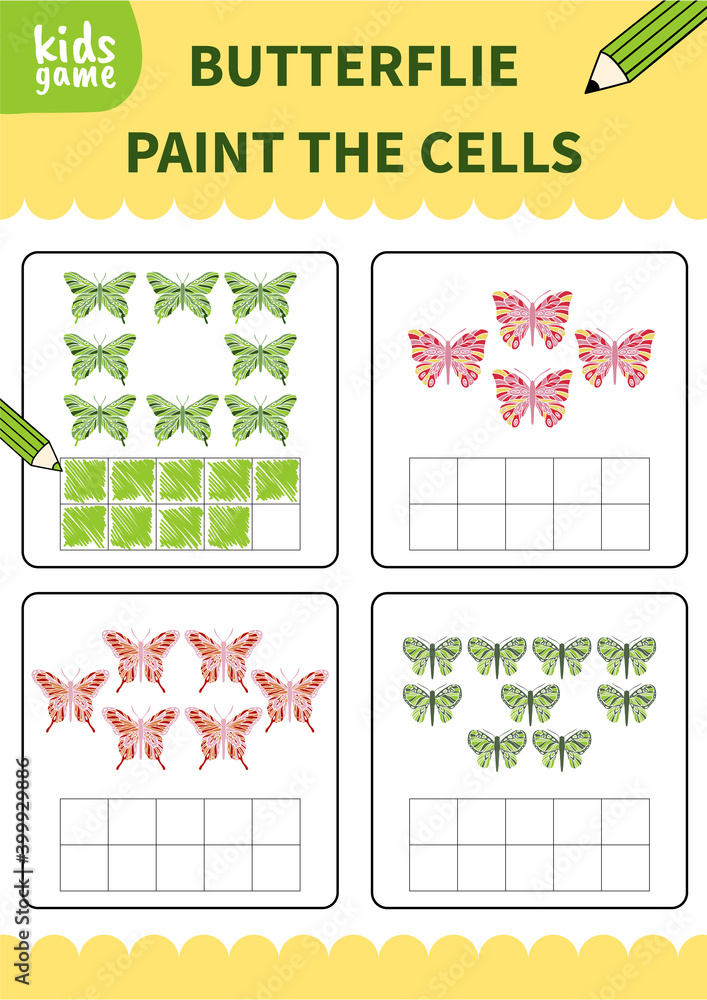 Children board game for preschoolers and primary school students ...