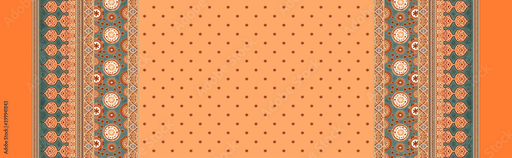 digital textile saree design and colourfull background and illustration ...