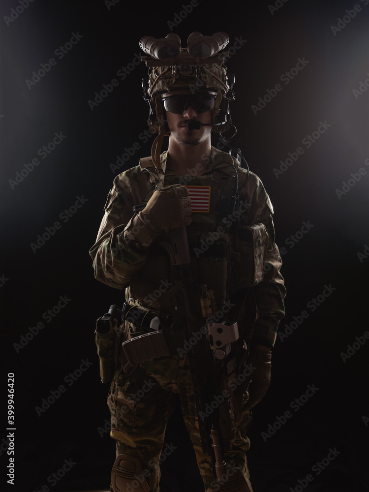 Delta Force soldier, US army special forces. Combat application group ...
