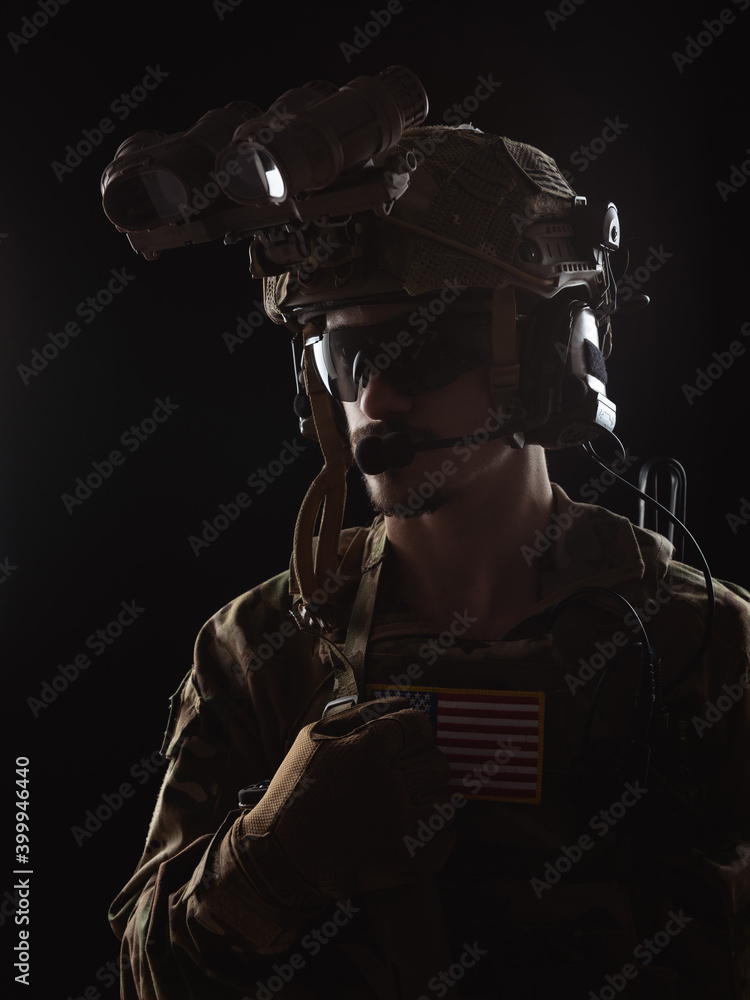 Delta Force soldier, US army special forces. Combat application group ...